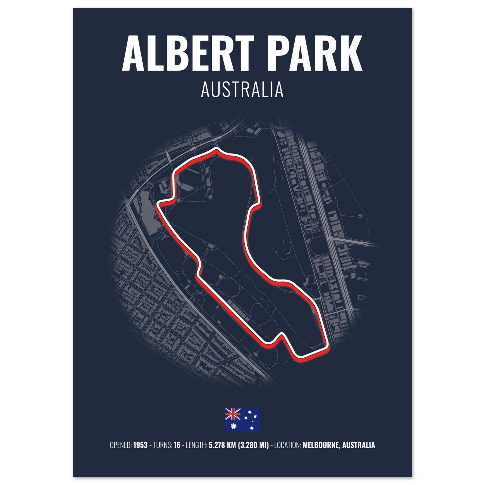 Melbourne F1 Grand Prix Poster | Melbourne F1 Grand Prix Print ...