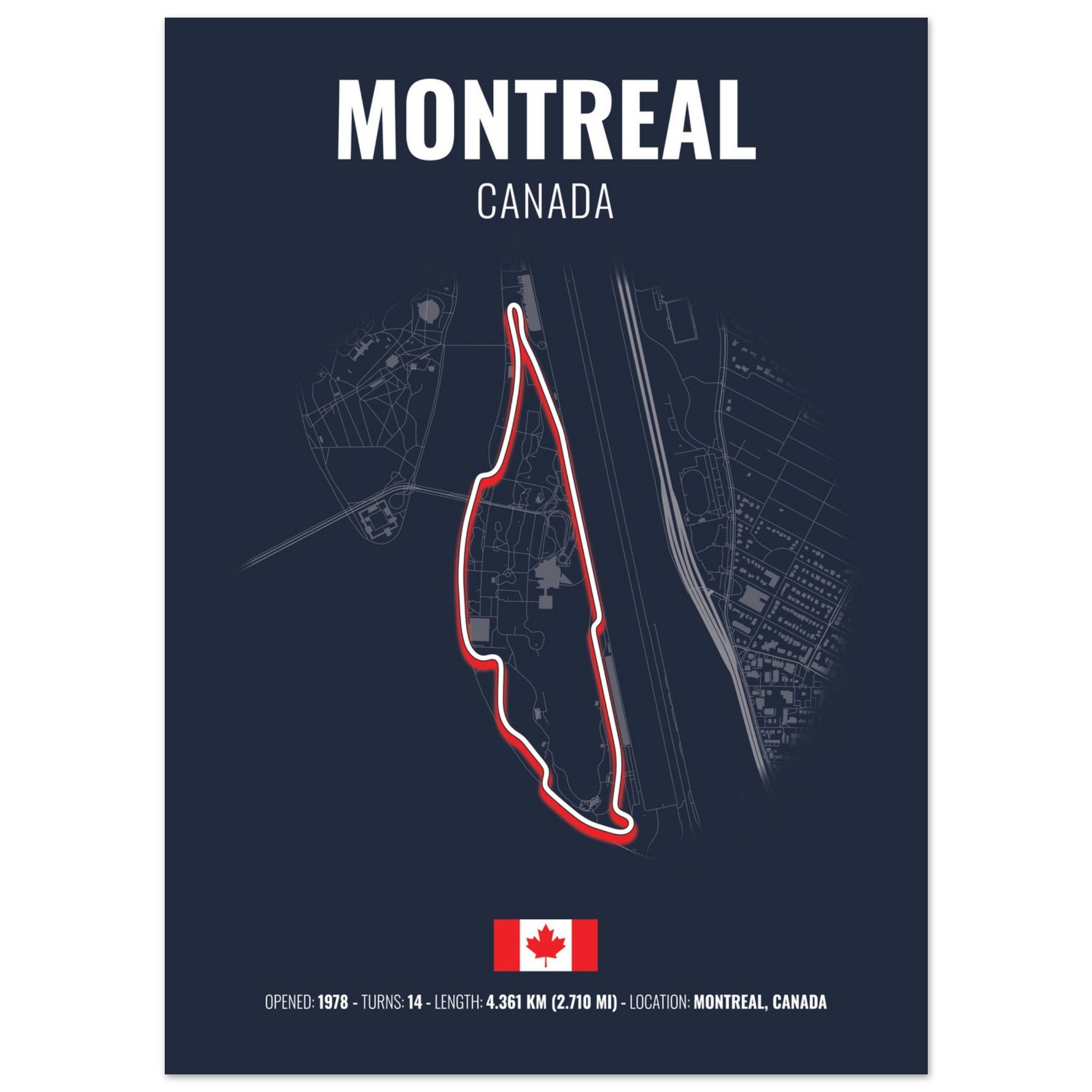 Montreal F1 Grand Prix Poster | Montreal F1 Grand Prix Print ...