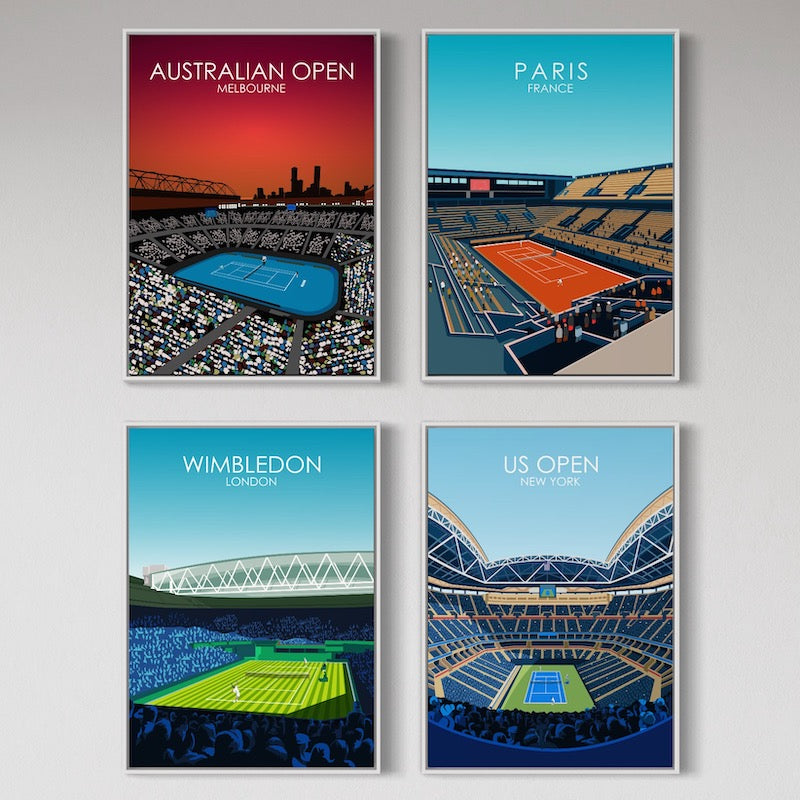 Australian Open Poster - Red Sky – Favourite Place Prints