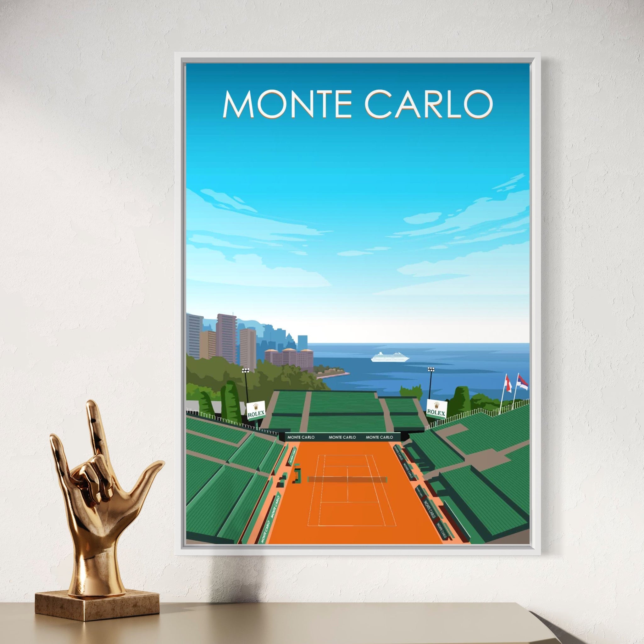 Monte Carlo ATP Masters Tennis Stadium Poster – Favourite Place Prints