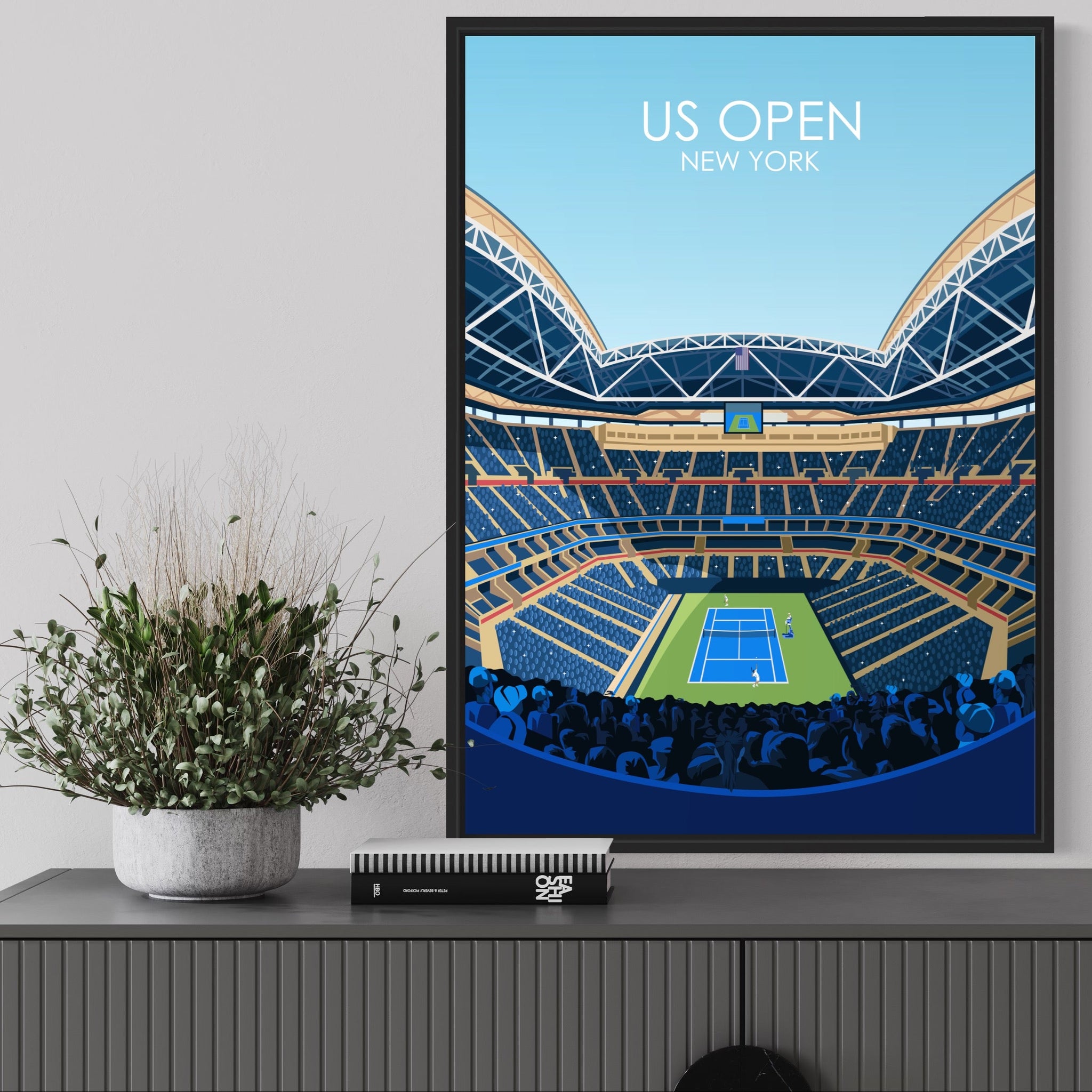 US Open Poster - Arthur Ashe Stadium Poster – Favourite Place Prints