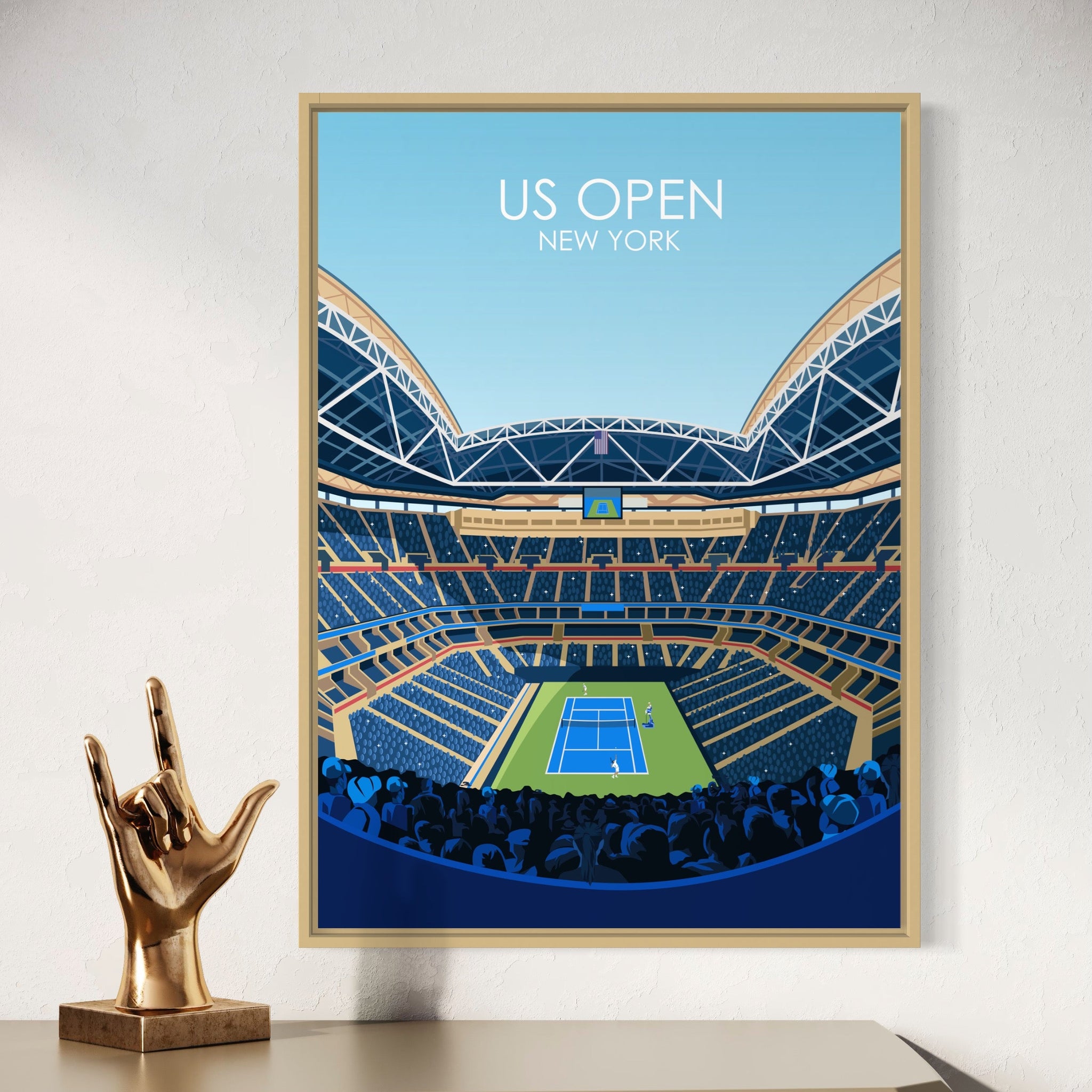 US Open Poster - Arthur Ashe Stadium Poster – Favourite Place Prints