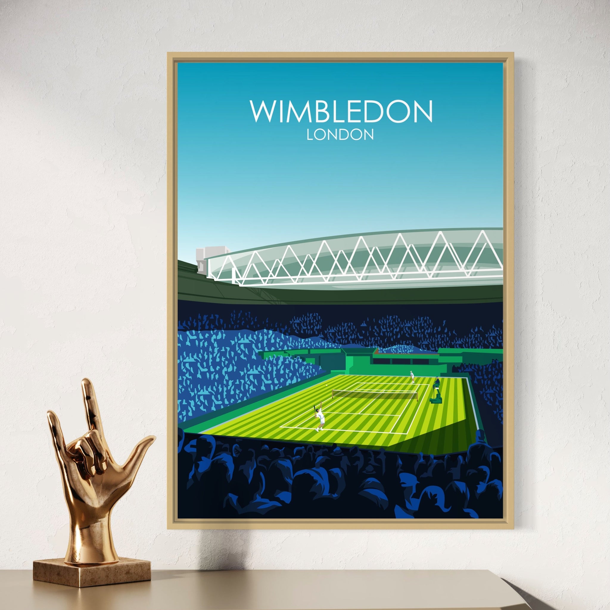 Wimbledon Poster - Wimbledon Centre Court Tennis Poster – Favourite ...