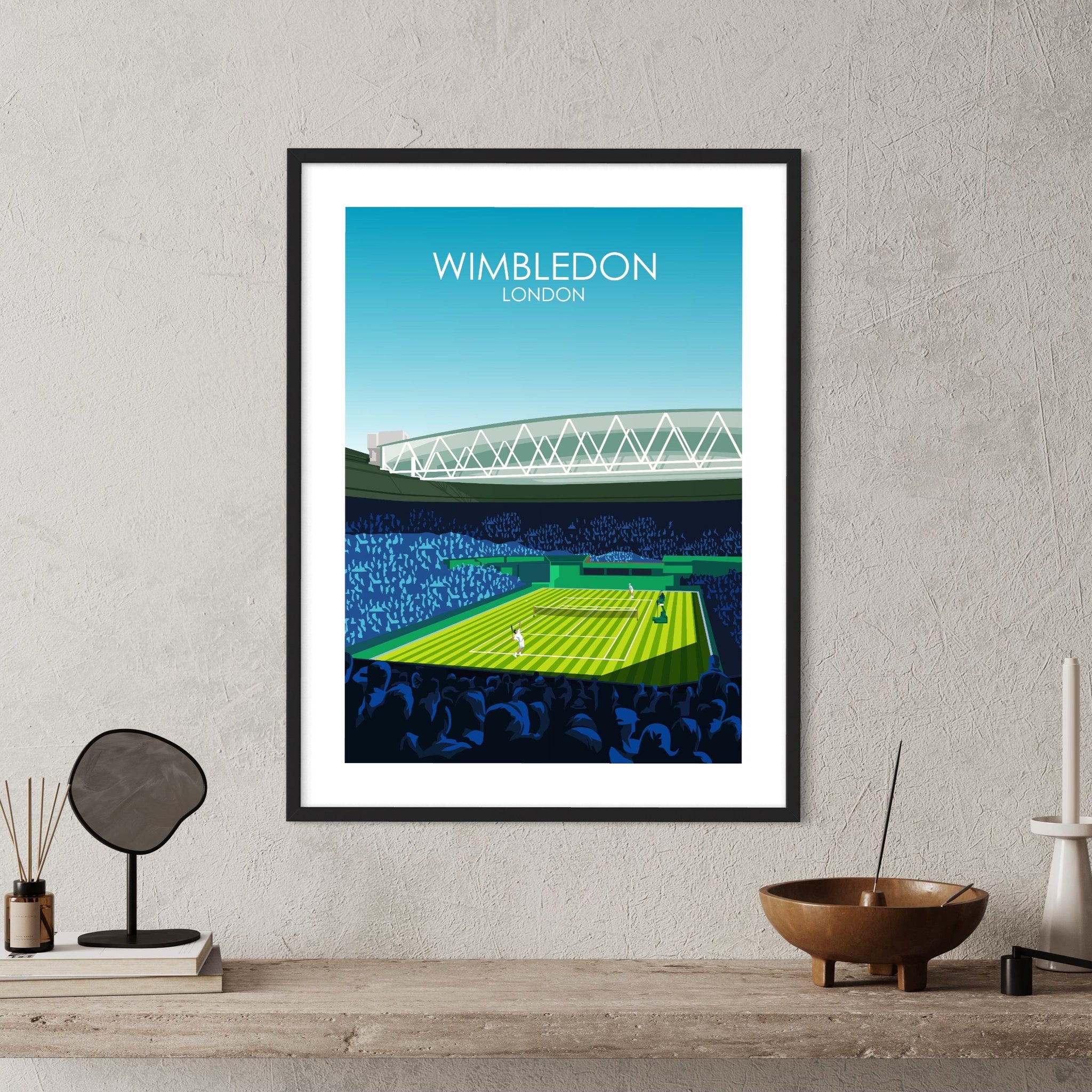 Wimbledon Poster - Wimbledon Centre Court Tennis Poster – Favourite ...