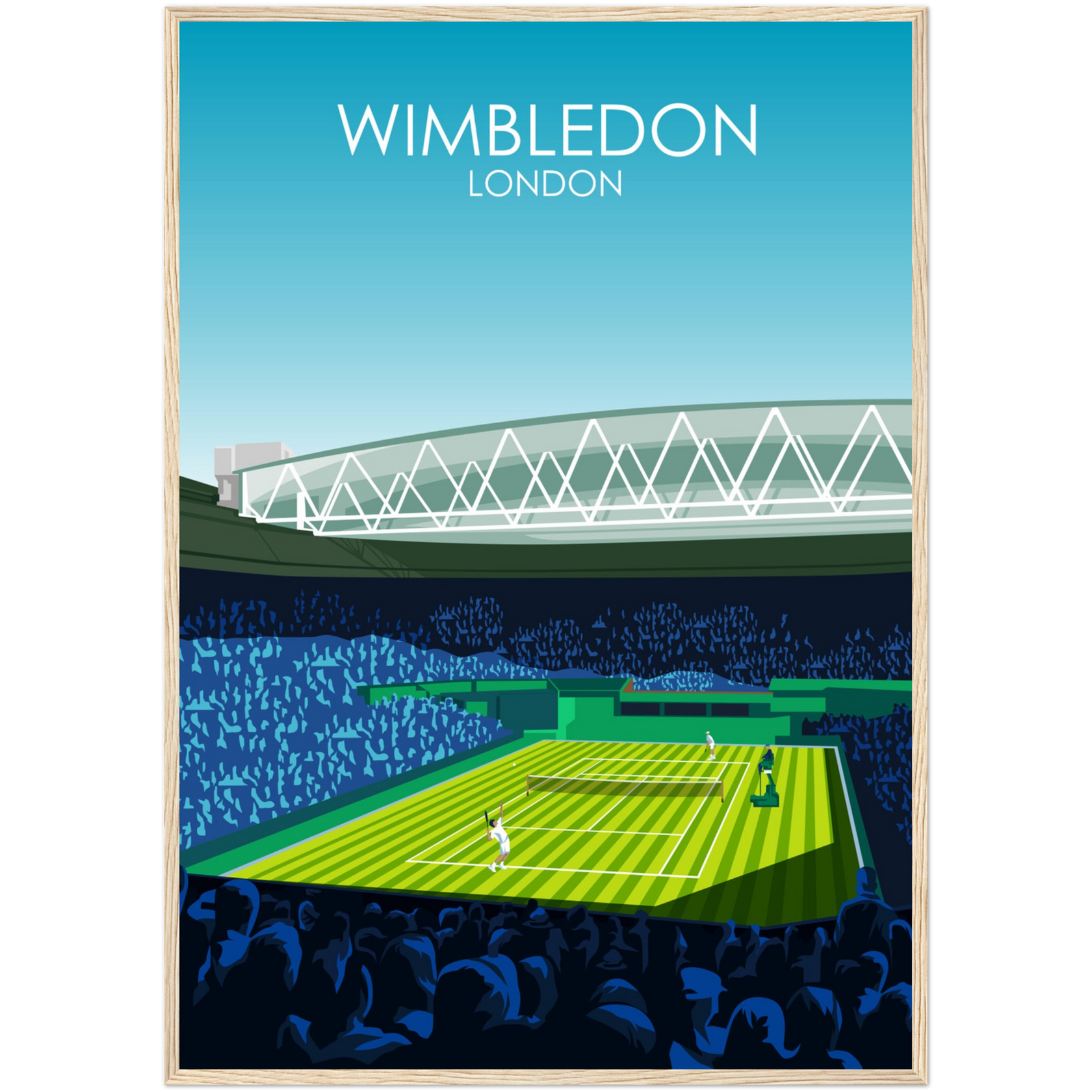 Wimbledon Poster - Wimbledon Centre Court Tennis Poster – Favourite ...